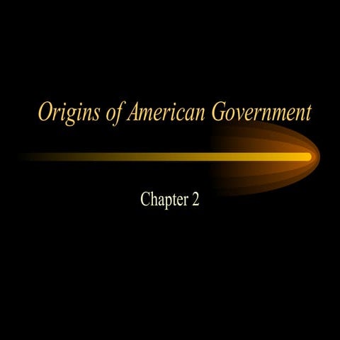 Chapter 2 Origins Of American Government | PPT