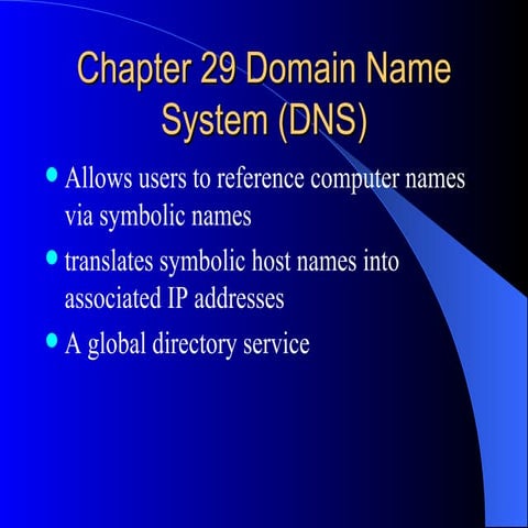 Domain name system