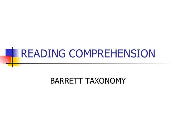 Barrett’s taxonomy | PPTX