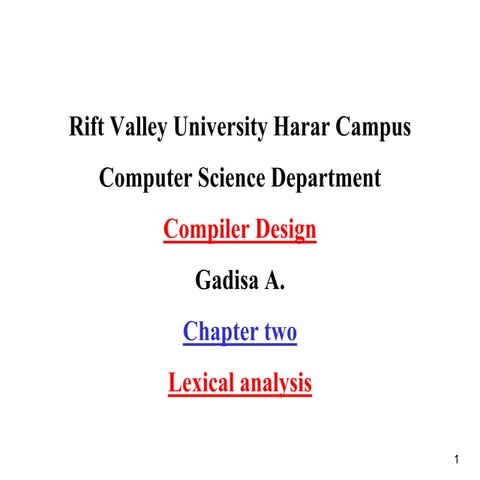 Compiler Design Course Material Chapter 2 Ppt 1351