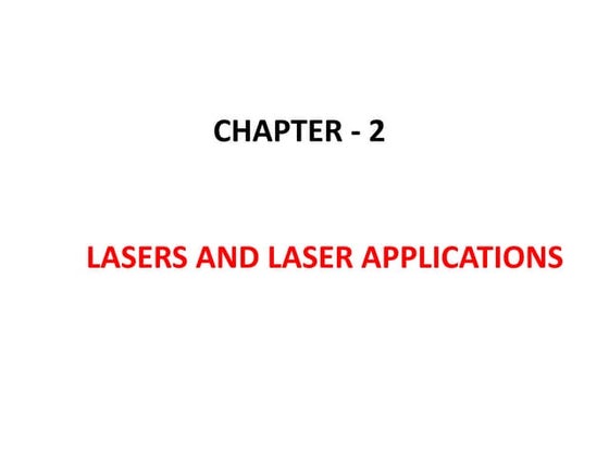 Laser in physics | PPT
