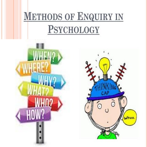 Chapter-2 Methods of inquiry Class 11 Psychology | PDF