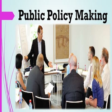 Chapter 2 Public Policy Making (Tourism Planning and Development) | PDF