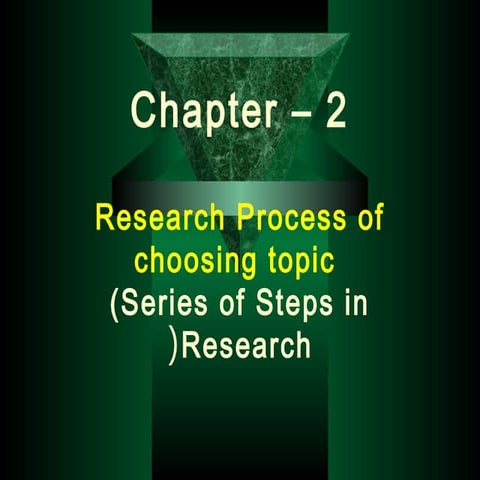 Chapter 2 (research process) | PPT