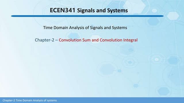 Lecture 5: The Convolution Sum | PDF