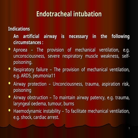 Submental Intubation - (Steps Of The Procedure Explained) | PPSX