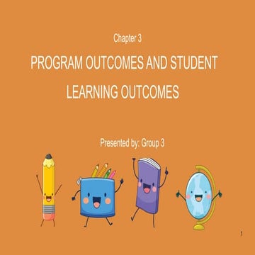 Chapter-3-educ-8 Program outcomes & SLOs | PPTX