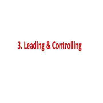 Leading & controlling | PPTX