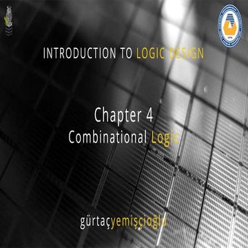Chapter 4 Combinational Logic Pdf