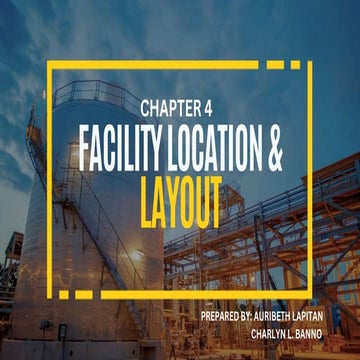 Facility location and layout | PPTX
