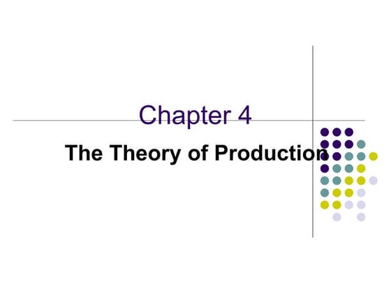 Theory of Production | PPT