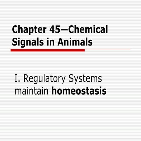 Chapter 45—Chemical Signals In Animals | PPT