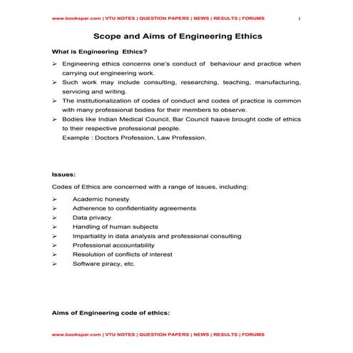Chapter 4 SCOPES AND AIMS OF ENGINEERING ETHICS ETC | PDF