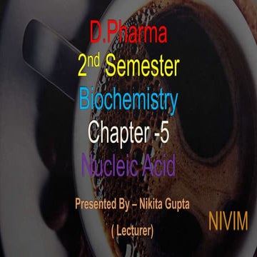 Biochemistry and clinical pharmacy Chapter -5 Nucleic acid | PPTX