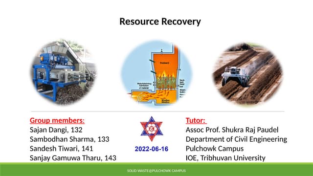 Material Recovery Facility | PPTX