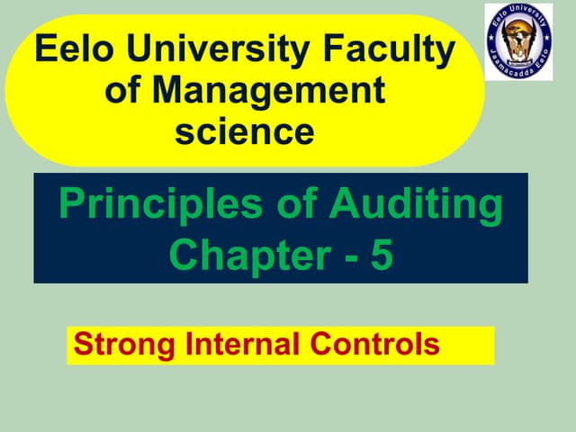 Chapter 3 -Audit evidence | PPT