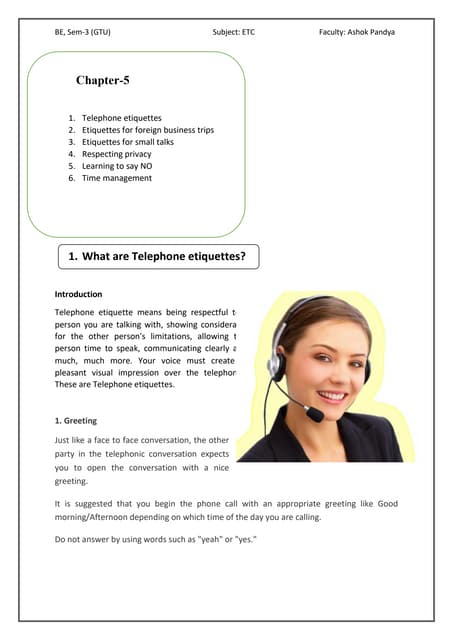 Chapter 1- DYNAMIC OF COMMUNICATION - ETC | PDF