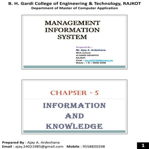 Chapter 5 information and knowledge(b&w) | PDF | Email | Internet