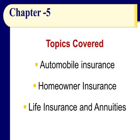 Why Insurance is not an Investment | PPTX