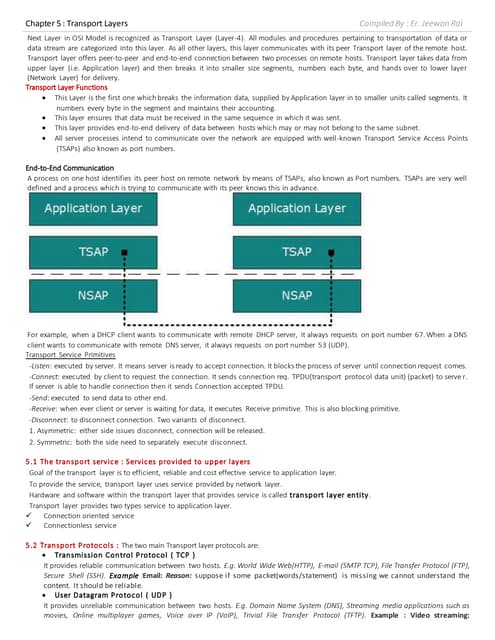 Transport Layer Services : Multiplexing And Demultiplexing | PPTX