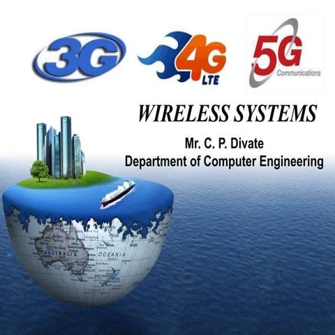 Data Communication and network WIRELESS SYSTEMS Mobile Network.pptx