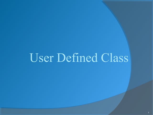 Class & Object - User Defined Method | PPT | Programming Languages ... Class & Object - User Defined Method | PPT | Programming Languages ...