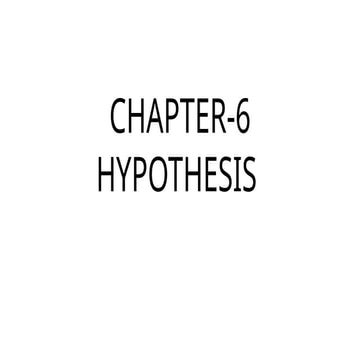 research report interpreting data gathered through testing hypothesis ...