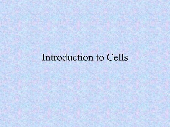 Cell structure and function | PPT