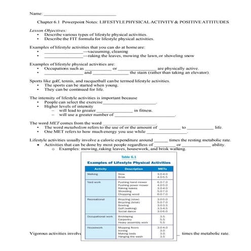 Chapter 6.1 Worksheet | DOC
