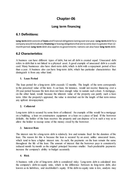 Short term financing | PDF