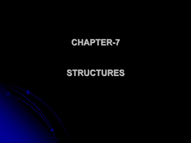 Chapter 7 C Programming Structure In C Ppt Programming 9699