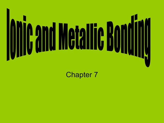 Chemical bonding Powerpoint | PPTX