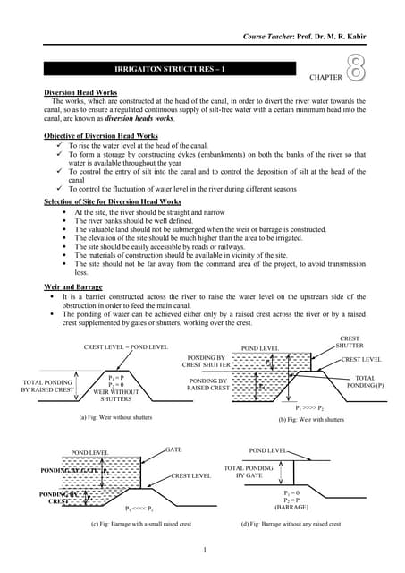 Introduction with weirs flumes and orifices | PPT