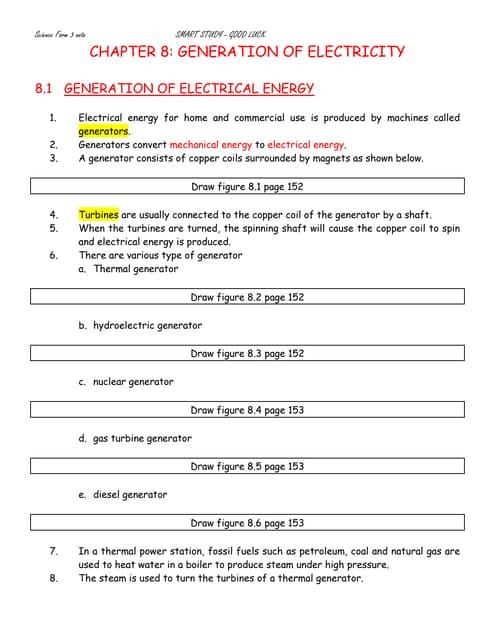 Electricity generation, distribution and transmission | PPTX