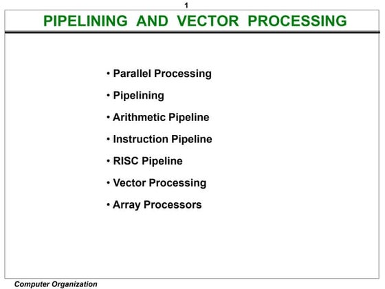 Pipeline In Computer Architecture Design Ppt