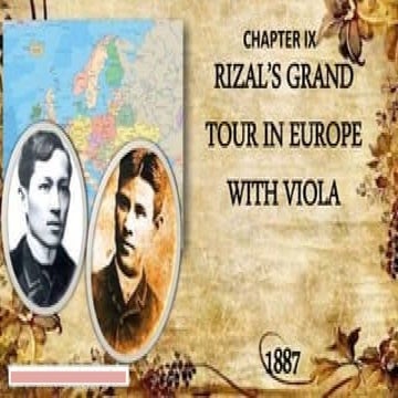 Rizal Chapter 9 ppt_Rizal's Grand Tour of Europe with Maximo Viola ...