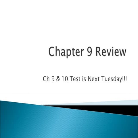 Chapter 9 Review | PPT | Elections | Politics