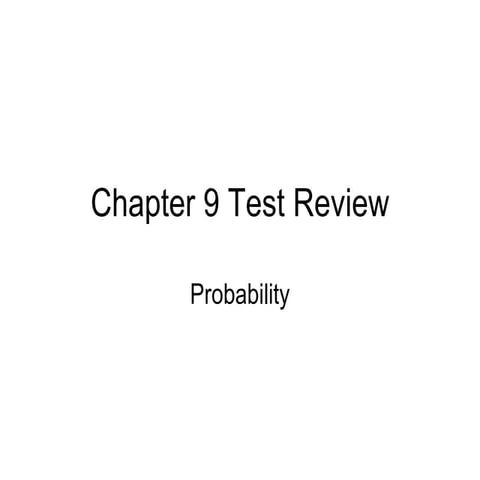 Chapter 9 Test Review | PPT | Bowling | Sports