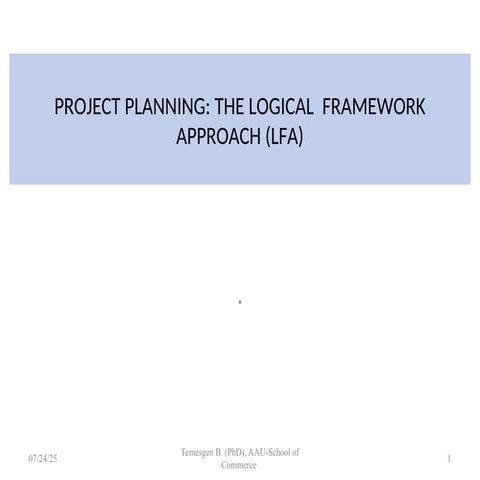 Lfa Logical Framework Analysis | PPT