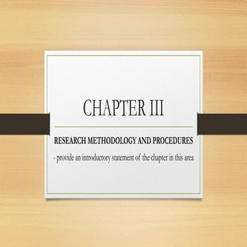 CHAPTER-III-PPT.pptx. THIS IS CHAPTER III RESEARCH | PPTX