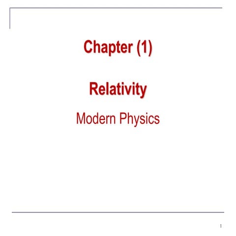 Special Theory Of Relativity | PPT
