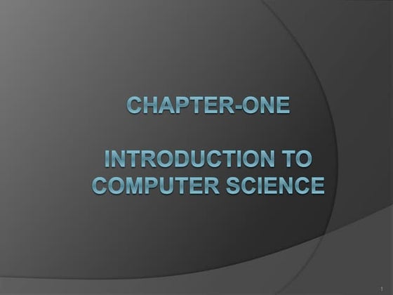 Lecture 1 introduction to computing | PPTX