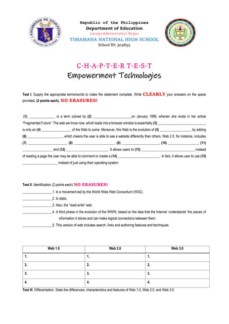 class 6 Revision Worksheet 2024-25 of class vi | PDF