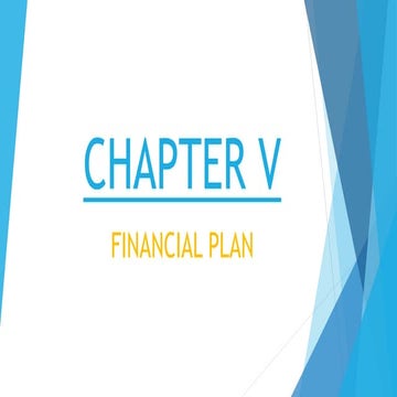 CHAPTER-V-FINANCIAL-PLAN and the business.pptx | Business Loans ...