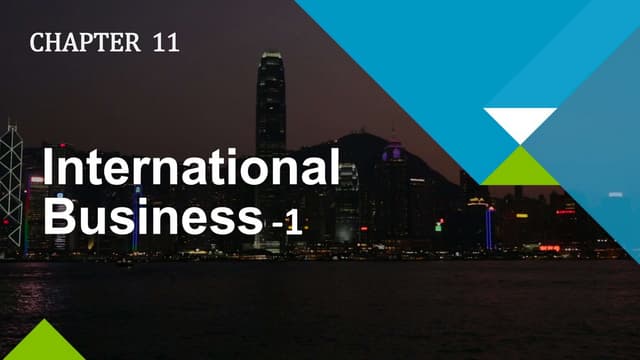 Chapter 11 International Trade.pptx
