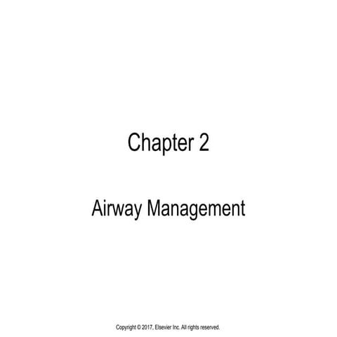 Airway Management Basic and Advanced for Healthcare | PPTX