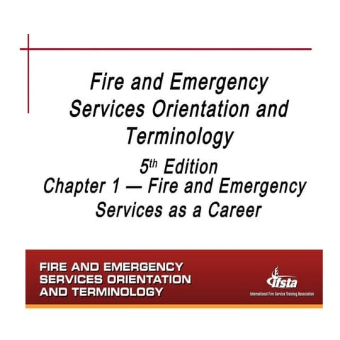 Fire and Emergency Services as a Career | PPT