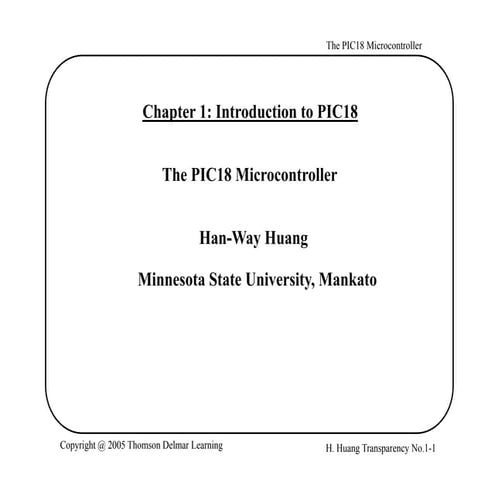 Introduction to pic microcontroller