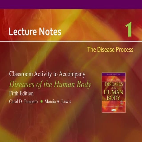 Anatomy and Physiology I Lecture BIO 2513Investigation of Disease .docx