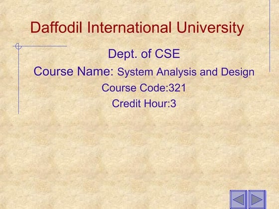 Course Outline System Analysis And Design Pptx Educational Assessment Education